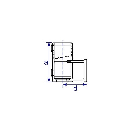 TF145 Railing Side Support (Horizontal Base)