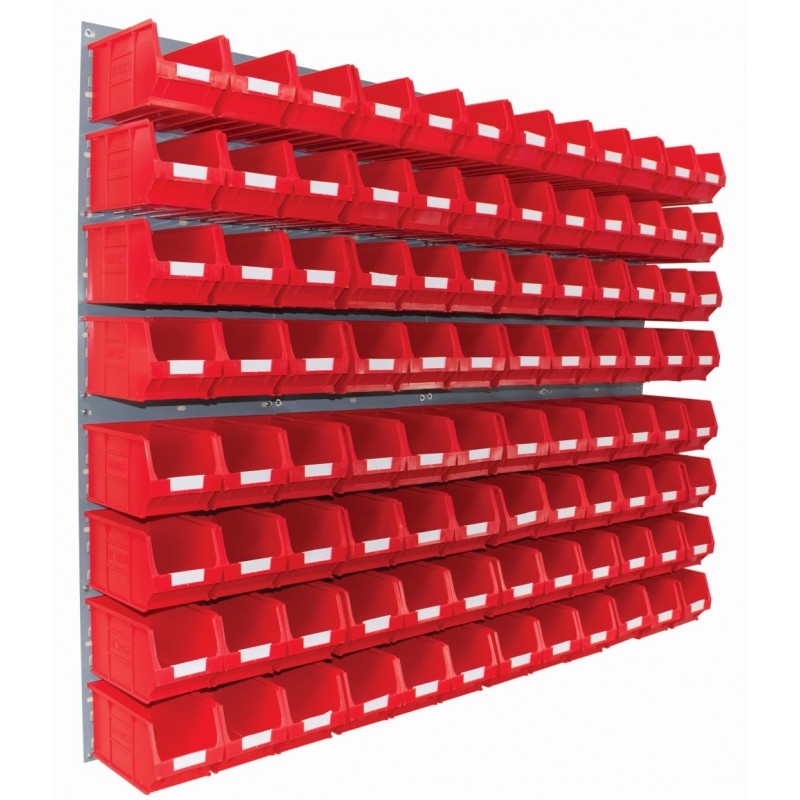 Wall Mounted Bin Kit 1282mm x 1828mm with 96 TC3 Bins
